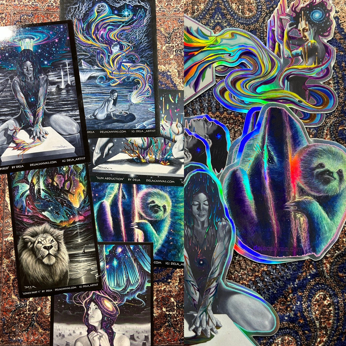 Stickers and Tapestries – Dela Studios